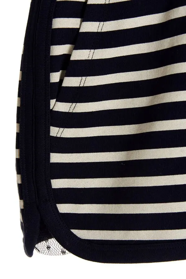 Red Valentino Striped Drawstring-waist Shorts