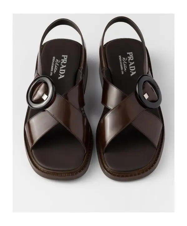 Prada Re-edition 1996 Slingback Sandals - Russet