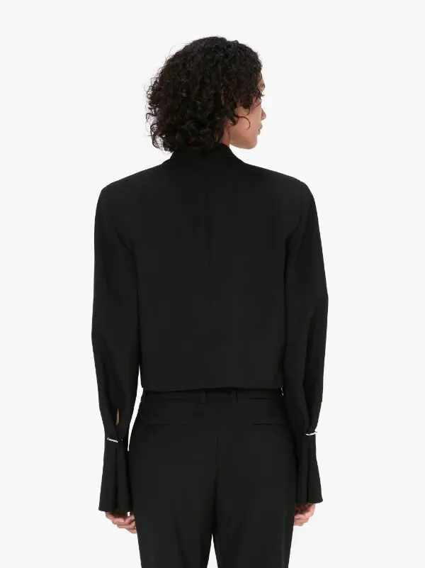 J.W.ANDERSON Ring Detail Cropped Blazer