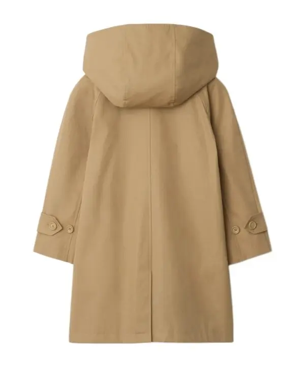 Burberry Cotton Hooded Car Coat