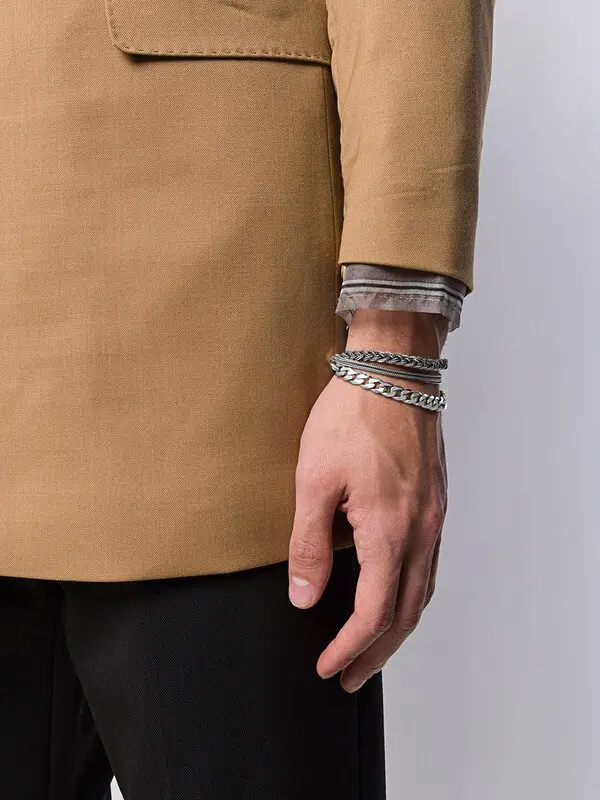 Emanuele Bicocchi Chain And Braided Bracelet