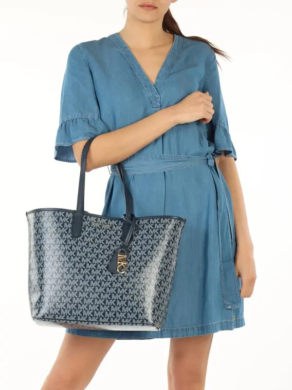 Michael Kors Eliza Monogram Tote Bag
