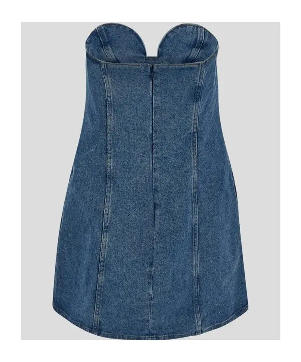 Magda Butrym Sleeveless Denim Mini Dress