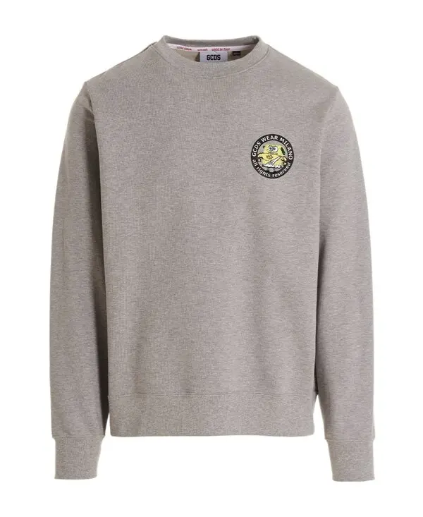Gcds Spongebob Italico Logo Printed Sweatshirt