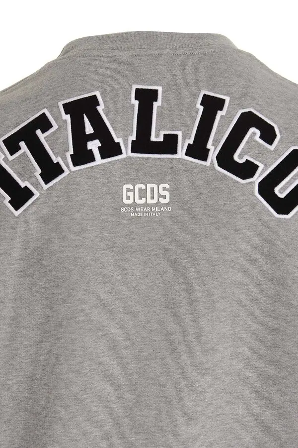 Gcds Spongebob Italico Logo Printed Sweatshirt