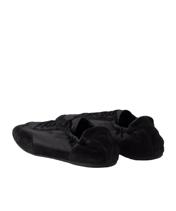 Prada Lace-up Sneakers With Logo Detailing - Black