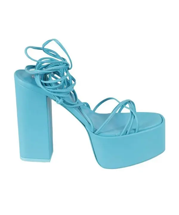 Paris Texas Logo Detailed Open Toe Sandals