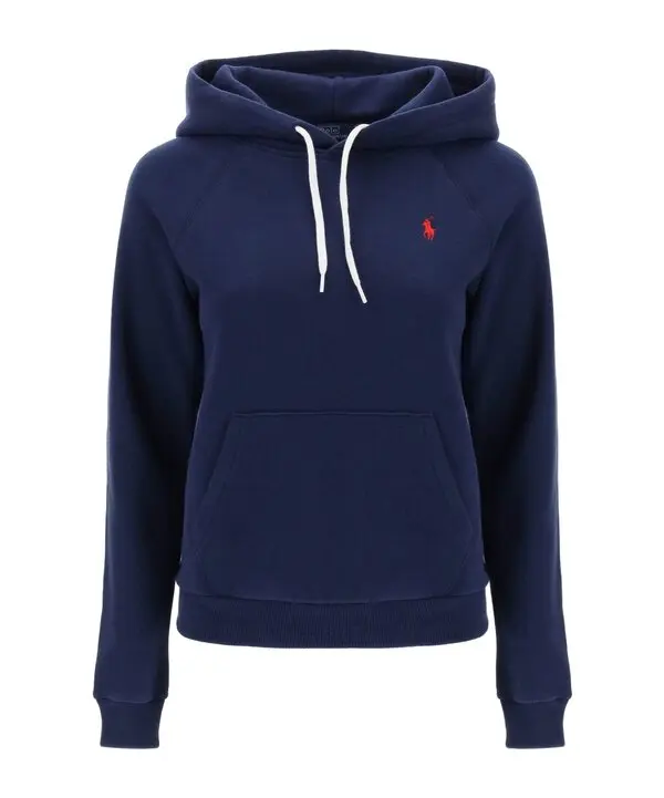 Polo Ralph Lauren Embroidered Logo Hoodie - Blue