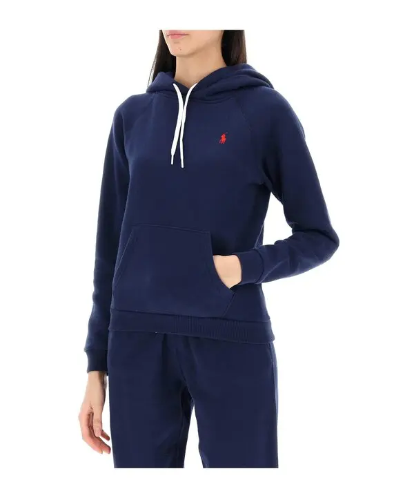 Polo Ralph Lauren Embroidered Logo Hoodie - Blue