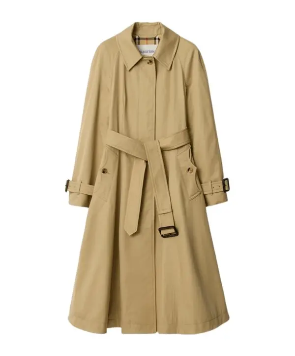 Burberry Ellingham Fit Flare Car Coat - Light Brown