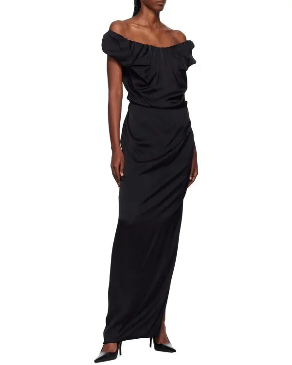 VIVIENNE WESTWOOD Long Ginnie Amber Dress - Black