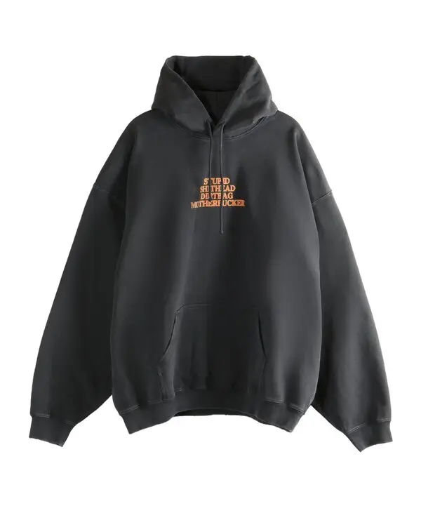 Vetements Printed Hoodie - Black