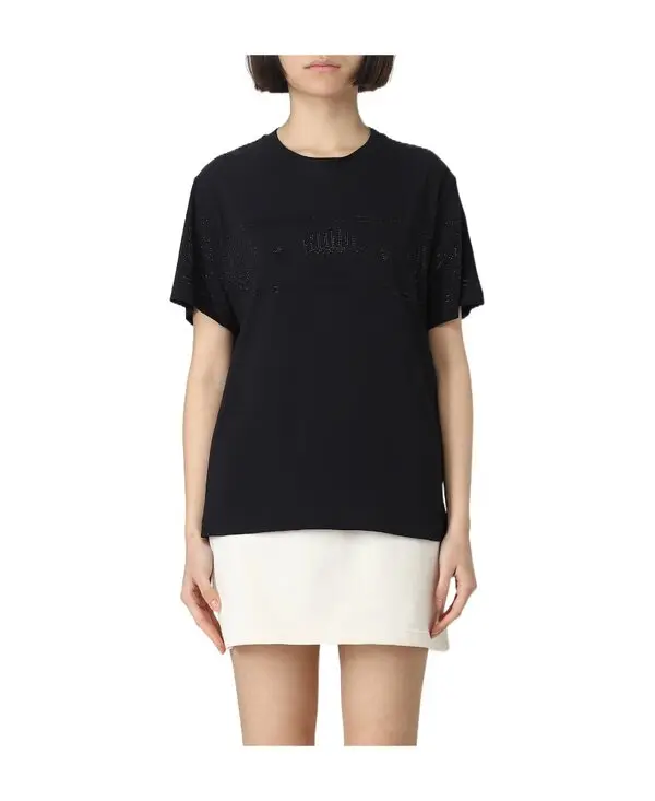 CHIARA FERRAGNI Logo Printed Crewneck T-shirt