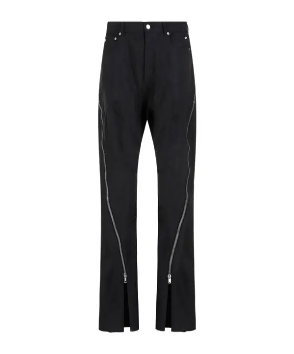 Rick Owens Bolan Bandana Zip-detailed Trousers - Black