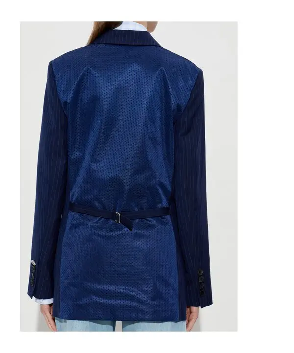 Moschino Striped Single Breasted Blazer