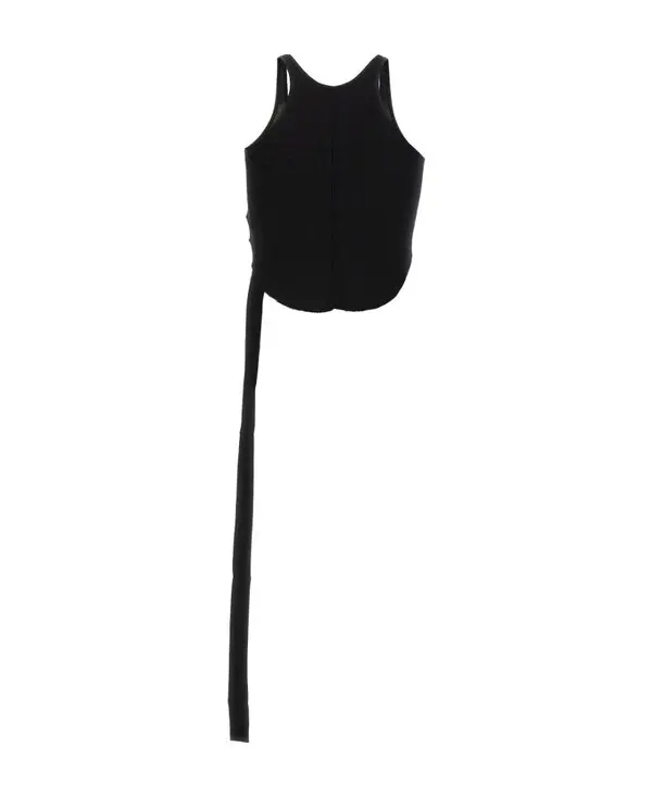 Rick Owens Asymmetrical Organic Cotton Cropped Top - No