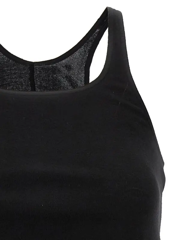 Rick Owens Asymmetrical Organic Cotton Cropped Top - No