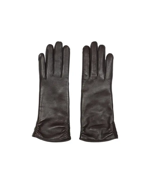 Giorgio Armani Leather Gloves - Brown