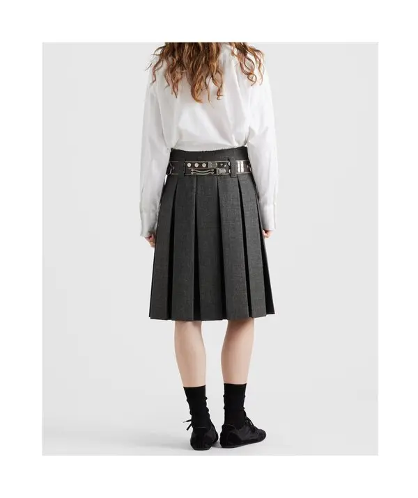Prada Drawstring Poplin Shirt - White