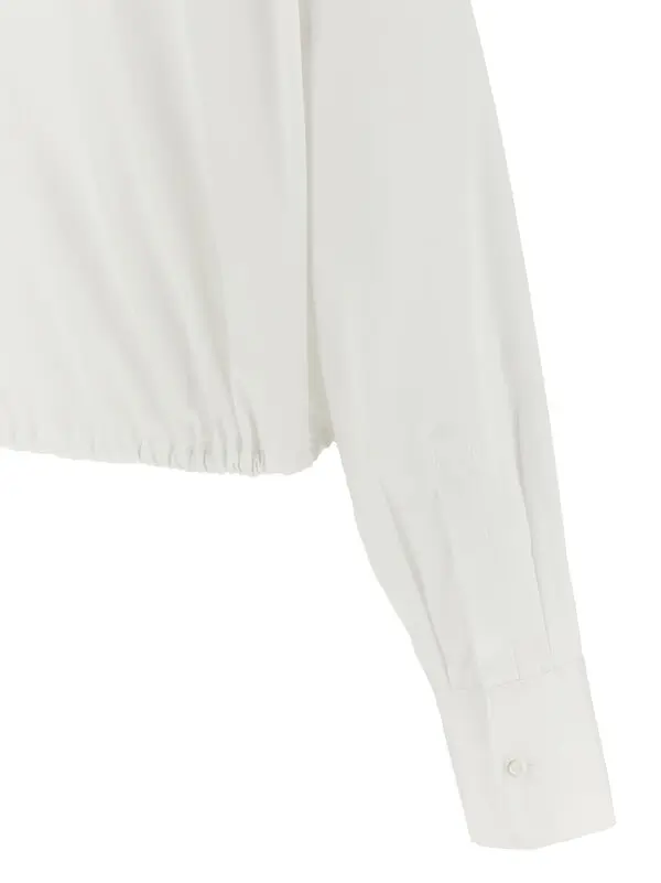 Prada Drawstring Poplin Shirt - White