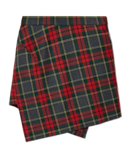 VIVIENNE WESTWOOD Checked Asymmetric Mini Skirt - Red