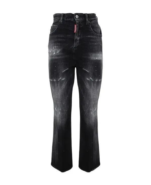 Dsquared2 Flared Distressed Jeans - Black