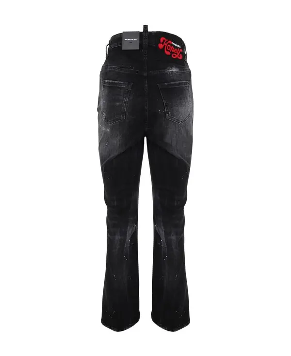 Dsquared2 Flared Distressed Jeans - Black
