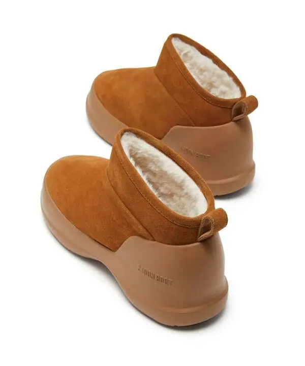 Moon Boot Luna Logo-embossed Slip-on Boots - Brown