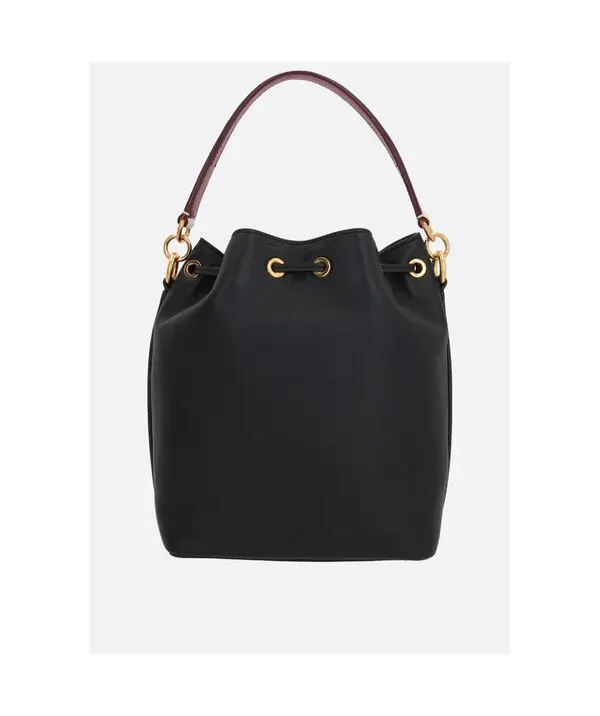 Bally Drawstring Bucket Bag - Black