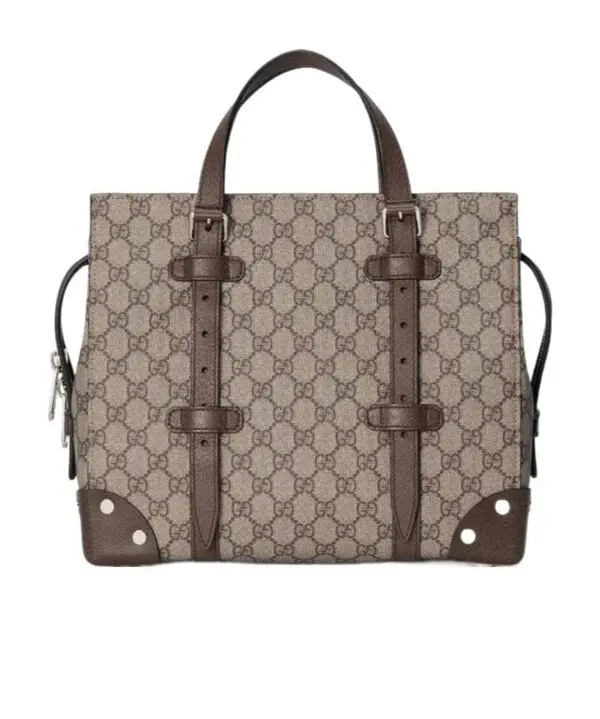 Gucci Gg Canvas Tote Bag - Gray