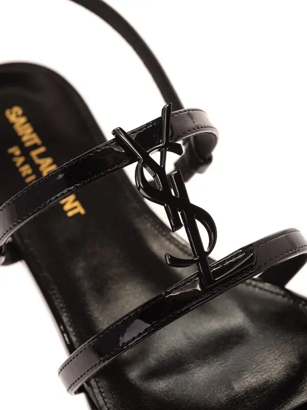 Saint Laurent Cassandra Monogram Flat Sandals