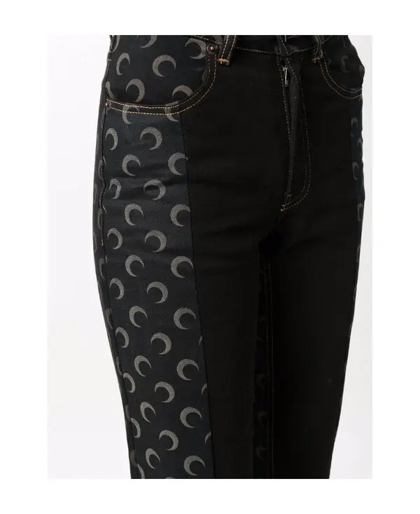 MARINE SERRE Logo Print Jeans