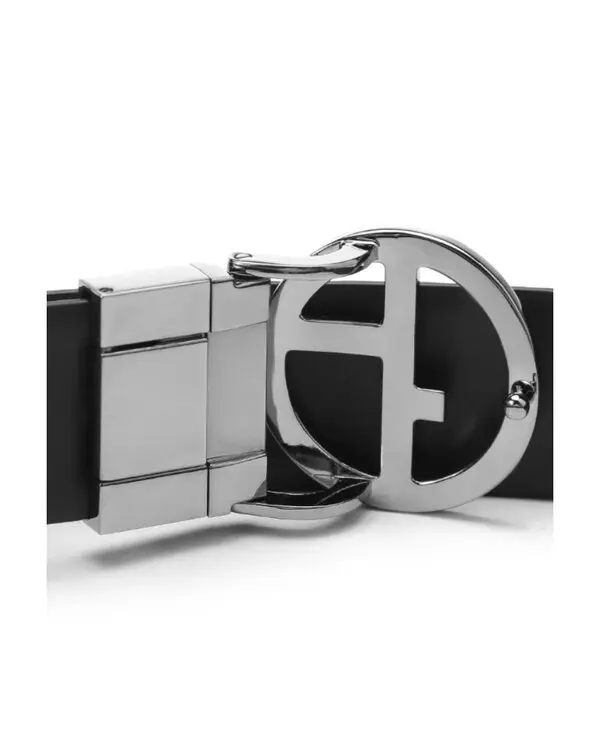 Giorgio Armani Pebbled-effect Buckled Belt