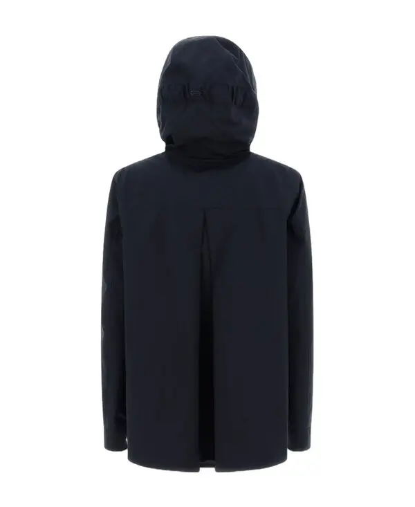 Herno Long-sleeved Hooded Jacket - Black