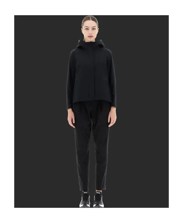 Herno Long-sleeved Hooded Jacket - Black