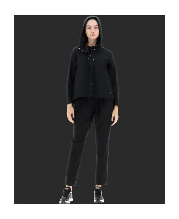 Herno Long-sleeved Hooded Jacket - Black