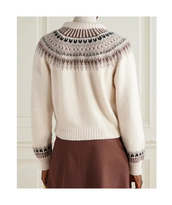 DÔEN Clarke Fair Isle Wool-blend Cardigan
