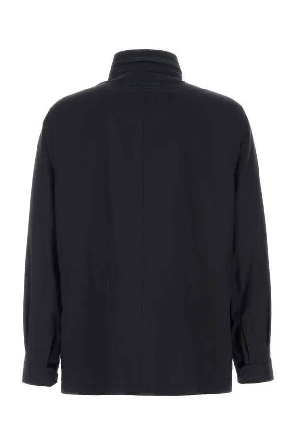 Zegna Technical Fabric Field Jacket - Black