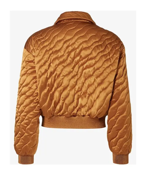 Fendi Caramel Quilted Silk Jacket