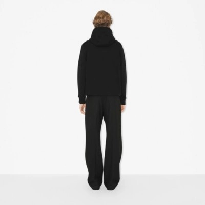 Burberry Equestrian Knight Logo Embroidered Drawstring Hoodie