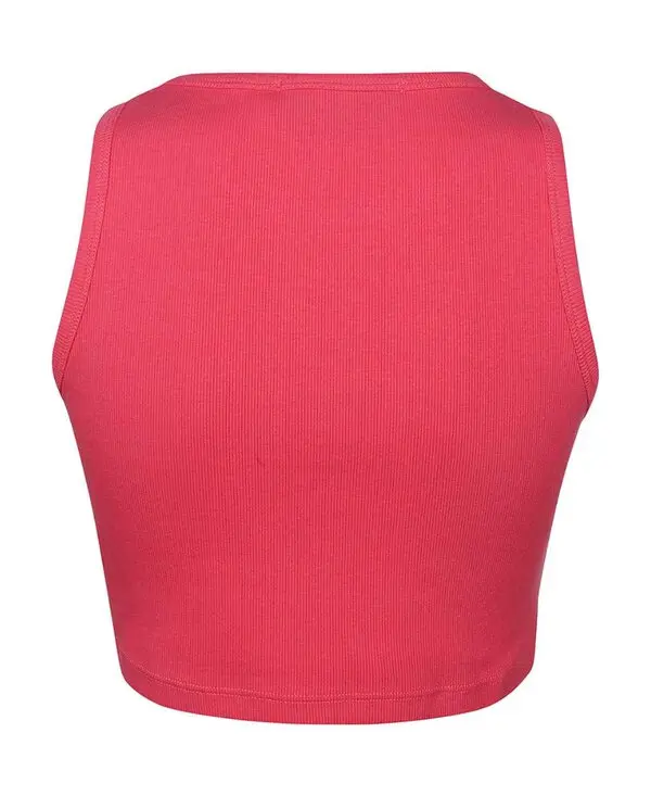 MSGM Logo Cropped Top - Red