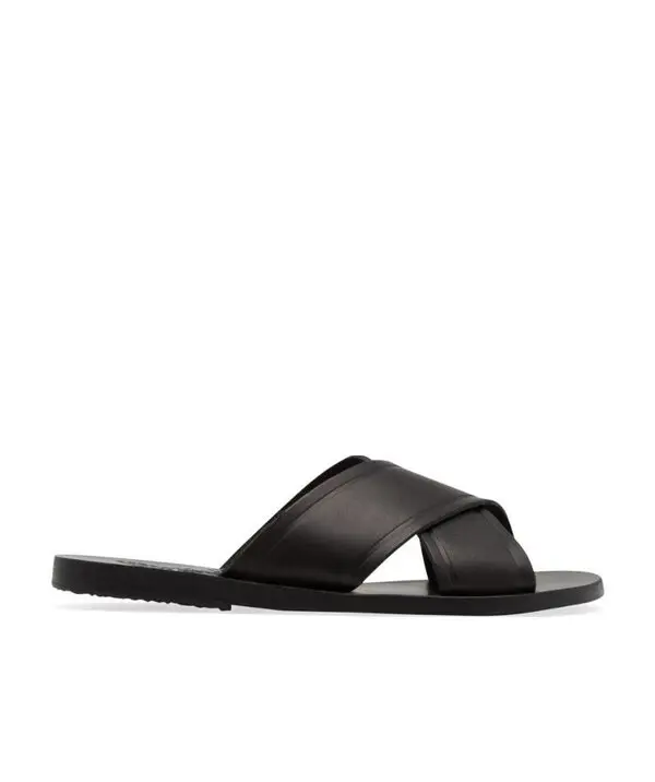 ANCIENT GREEK SANDALS Decorative Slippers - Black