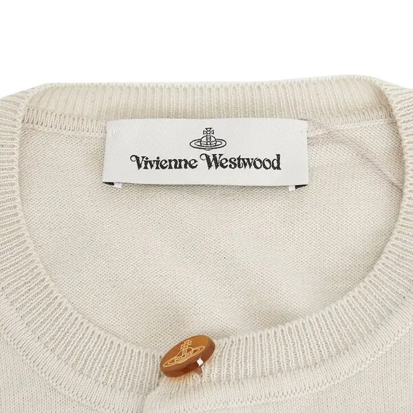 VIVIENNE WESTWOOD Orb Embroidered Knitted Cardigan