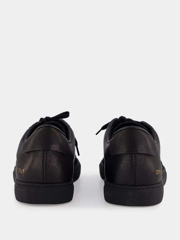 COMMON PROJECTS Leather Suede Sneakers - Black