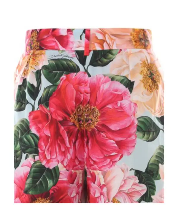 Dolce & Gabbana High-waisted Floral Print Shorts
