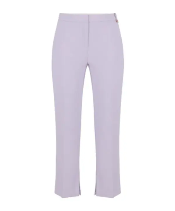 Elisabetta Franchi Slim Crop Tailored Trousers With Logo Detail