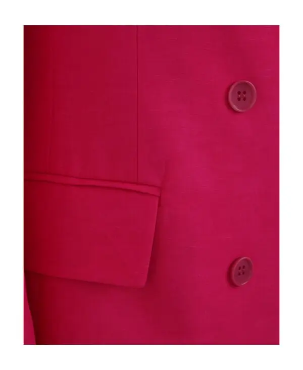 P.a.r.o.s.h Double-breasted Logo Blazer - Pink