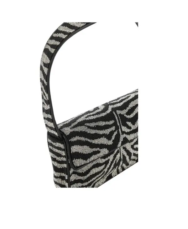 Staud Tommy Foldover Top Shoulder Bag - Black