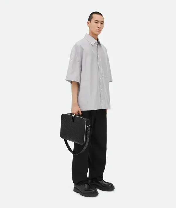 Bottega Veneta Getaway Slim Briefcase - Black