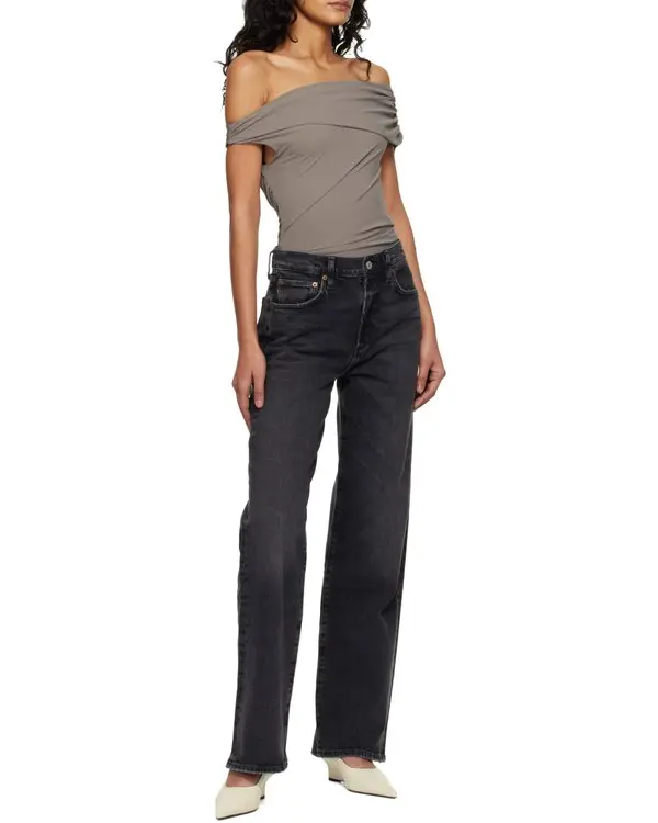 AGOLDE Harper Mid-rise Wide-leg Jeans
